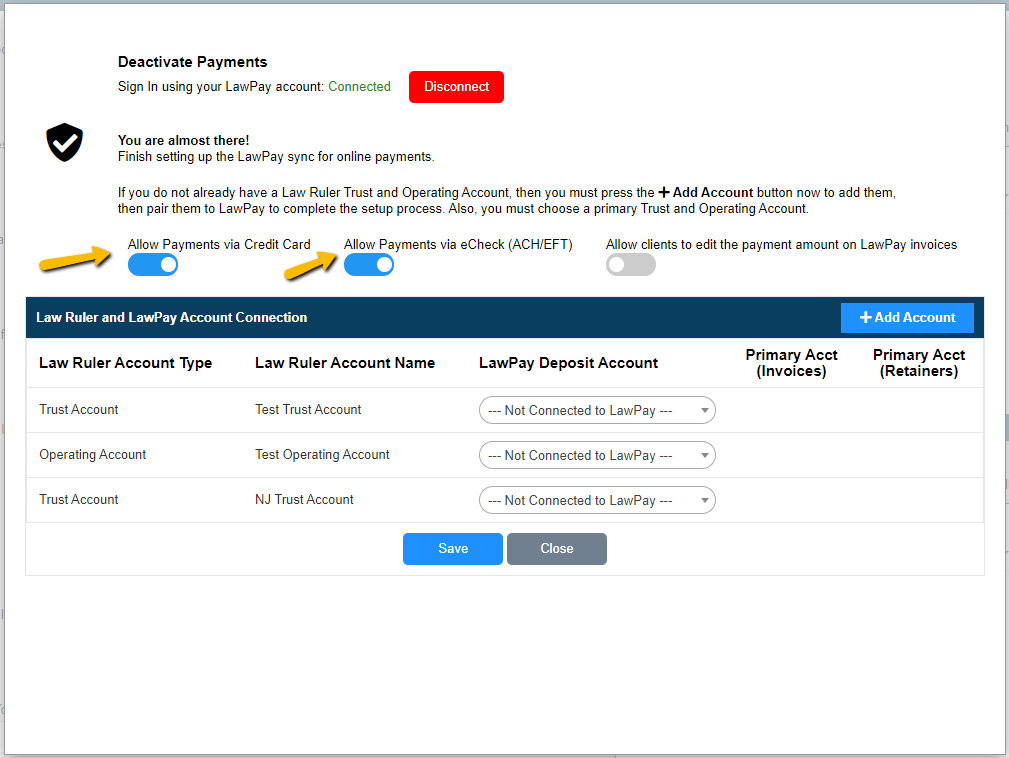Law Ruler – Setup LawPay Online Payments - Tutorial – Law Ruler ...