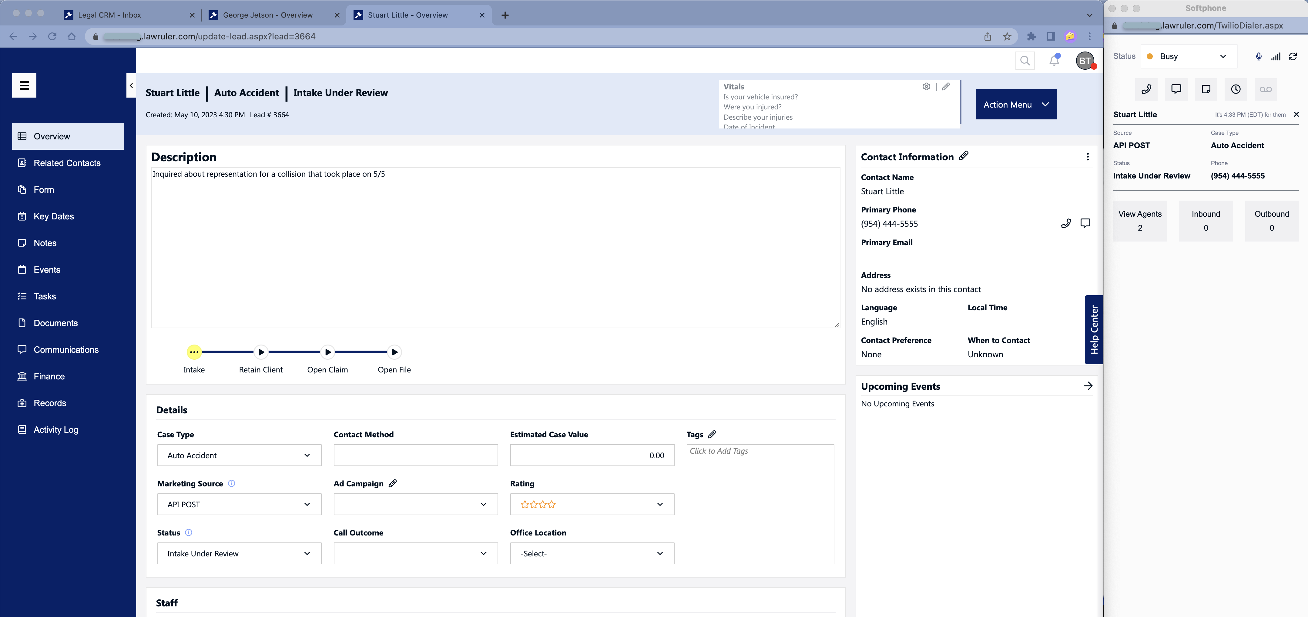 The Agent and Non-Agent User Guide for the CRM Smart Dialer – Law Ruler ... The Agent and Non-Agent User Guide for the CRM Smart Dialer – Law Ruler ...