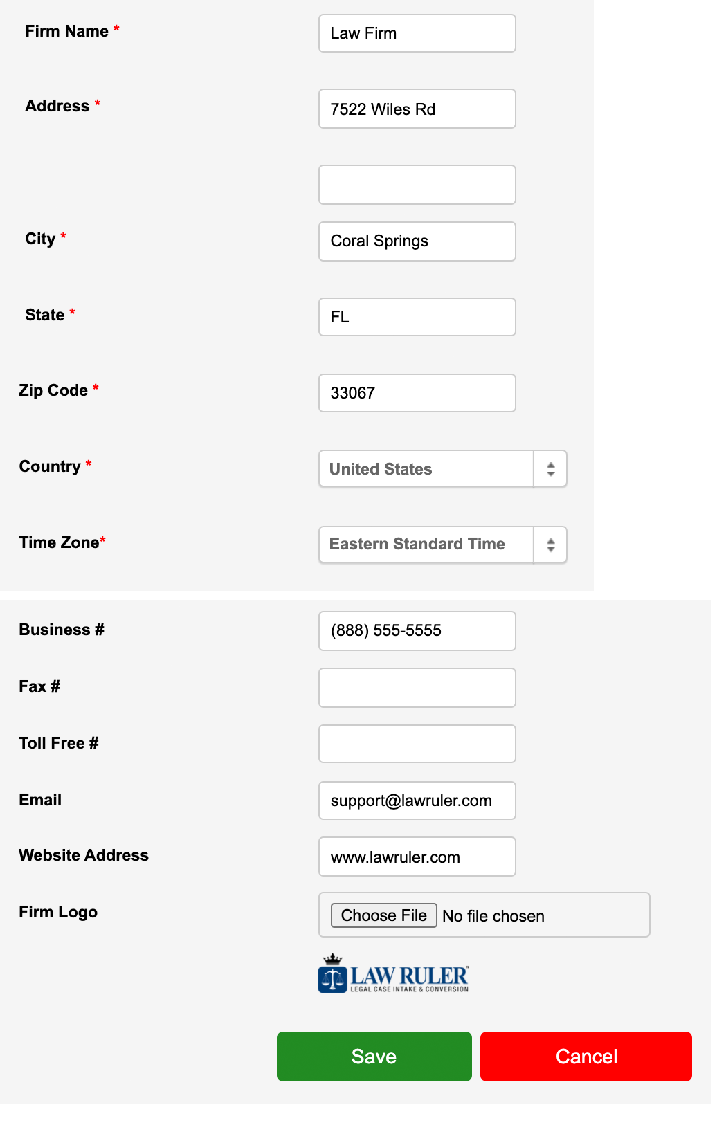Setting up Your Firm’s Settings, Address, and Logo – Law Ruler Software ...